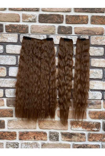 Luxury Yarımay + 2 yan Çıtçıt Kumral