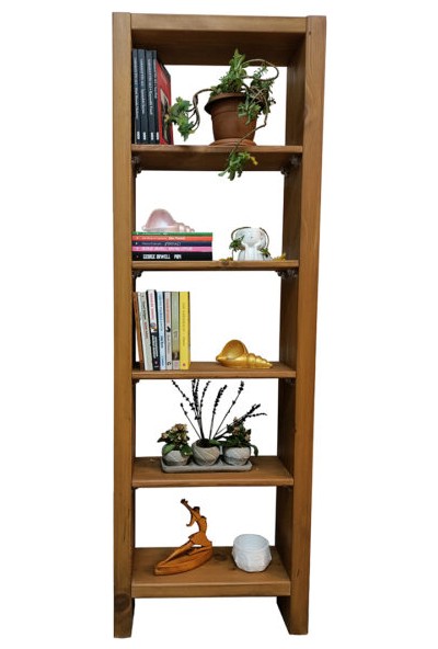 Ayfiwood Masif Ahşap 5 Raflı Dekoratif Kitaplık 150 x 49 x 18 cm Ayfiwood Masif Ahşap 5 Raflı Dekoratif Kitaplık 150 x 49 x 18 cm