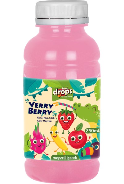 Fruit Drops Verry Berry Meyveli Içecek 1 x 250 ml Fruit Drops Verry Berry Meyveli Içecek 1 x 250 ml
