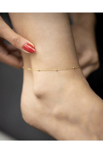 Altın Kaplama Toplu Zincir Halhal Altın Kaplama Toplu Zincir Halhal