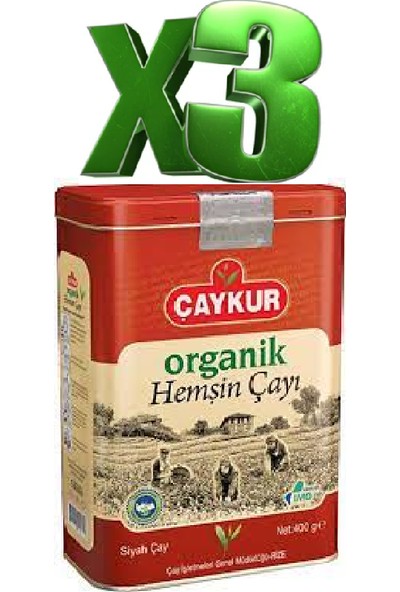 Çaykur Hemşin Çayı Teneke 400 gr x 3 Adet Çaykur Hemşin Çayı Teneke 400 gr x 3 Adet