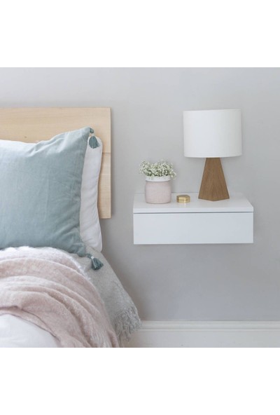 vDecor Yatak Başı Komodintek Çekmeceli Duvara Monte vDecor Yatak Başı Komodintek Çekmeceli Duvara Monte