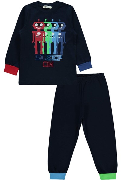Civil Boys Erkek Çocuk Pijama Takımı 2-5 Yaş Lacivert