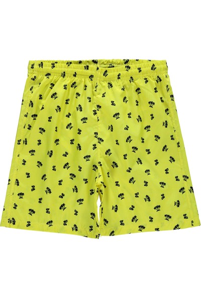 Civil Boys Erkek Çocuk Deniz Şortu 10-13 Yaş Sarı