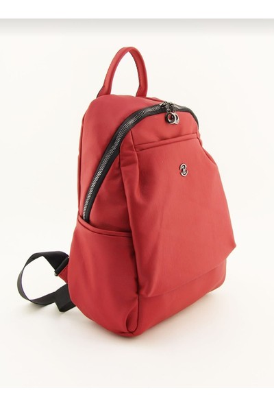 Yıkama Deri Su Geçirmez Çok Cepli Kadın Sırt Çantası