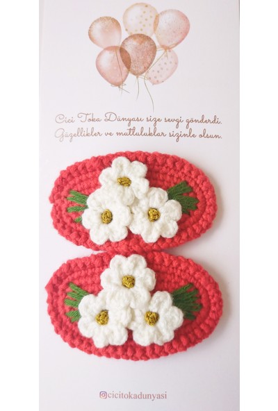 Mimaia Gift El Yapımı Organik Çıtçıtlı Toka Seti