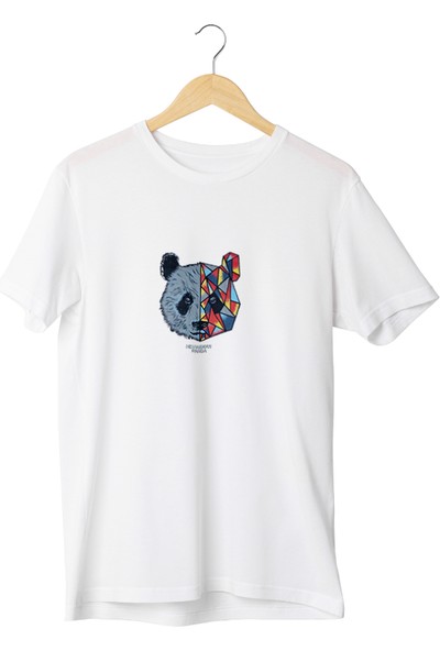 GOONG Panda Baskılı Düşük Omuzlu Unisex Oversize T-shirt