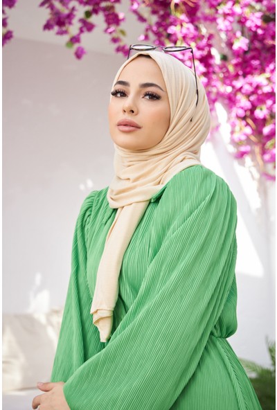 Naciye Sultan Tesettür Penye Şal Kum Beji