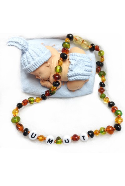 Isme Özel Hakiki Baltık Kehribar Bebek Diş Kolyesi Isme Özel Hakiki Baltık Kehribar Bebek Diş Kolyesi