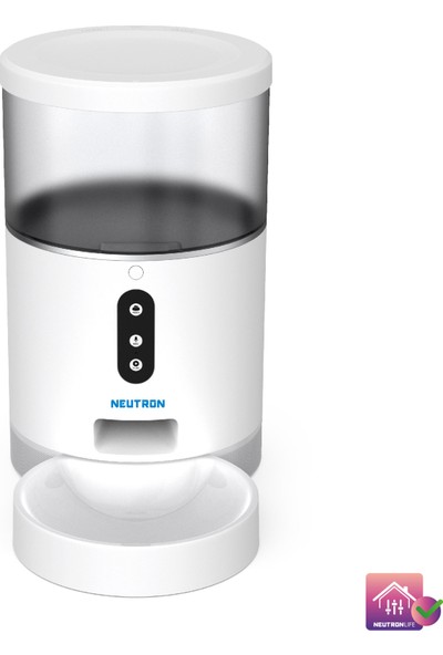 Neutron Ses Kontrollü Wifi Destekli Akıllı Mama Kabı - App ile Kontrol Neutron Ses Kontrollü Wifi Destekli Akıllı Mama Kabı - App ile Kontrol
