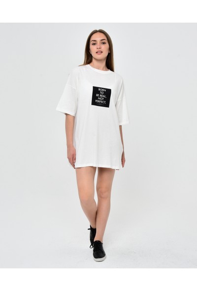 Xanthe Kadın Beyaz T-Shirt