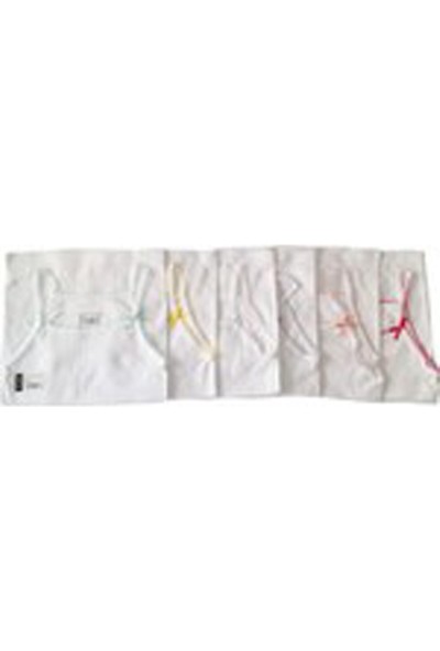 3'lü Tutku Kız Ip Askılı Işlemeli Atlet Beyaz