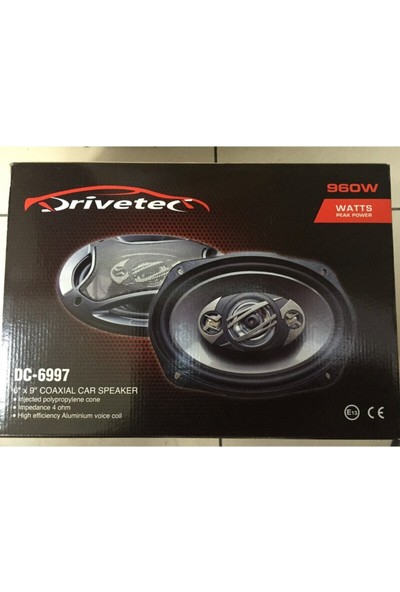 DRIVETEC DC-6997 6x9 Oval Çifti 960 Watt Coaxial Oto Hoparlör DRIVETEC DC-6997 6x9 Oval Çifti 960 Watt Coaxial Oto Hoparlör