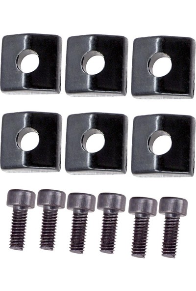 Perfk Tremolo Köprüsü Parçaları Için 6x Elektro Gitar Kilitleme Somun Blok Kelepçeleri ve Vidalar (Yurt Dışından) Perfk Tremolo Köprüsü Parçaları Için 6x Elektro Gitar Kilitleme Somun Blok Kelepçeleri ve Vidalar (Yurt Dışından)