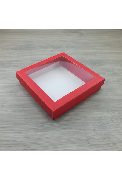 Pencereli Karton Kutu 18X18X4 cm (10 Adet)