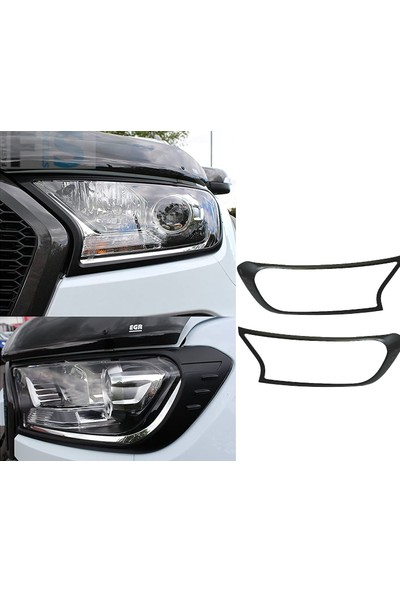 Ford Ranger T7 2015-2019 Far Cercevesi Siyah Ford Ranger T7 2015-2019 Far Cercevesi Siyah