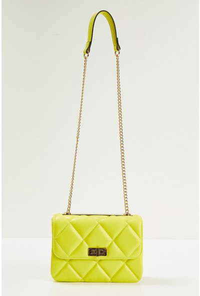 Sellss Zincir Askılı Kutu Kapitone Dikişli Deri El ve Omuz Çanta Kadın