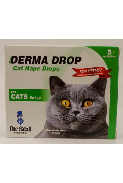 Dr. Sed Maxi Derma Kedi Ensedamlası 5'li Damla Paketi 5 x 1 gr Dr. Sed Maxi Derma Kedi Ensedamlası 5'li Damla Paketi 5 x 1 gr