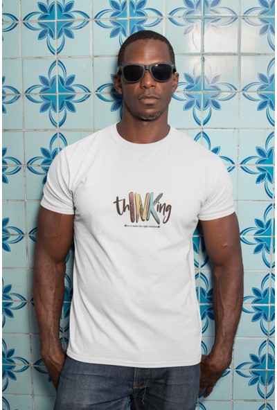 Tuna Thinking Baskılı T-Shirt Tuna Thinking Baskılı T-Shirt