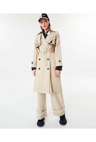 Twist Görsel Baskılı Trençkot