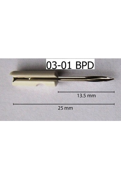 Cady Ince Beyaz Plastik Dipli Iğne-03.01.bpd 5 Adet Cady Ince Beyaz Plastik Dipli Iğne-03.01.bpd 5 Adet