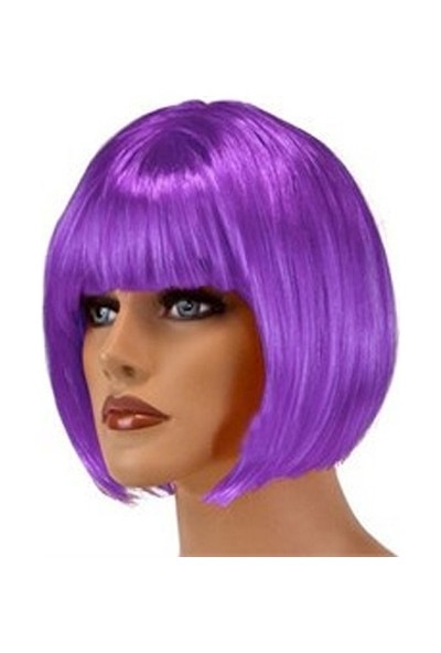 Tahtakale Toptan Kısa Mor Peruk Saç Tahtakale Toptan Kısa Mor Peruk Saç