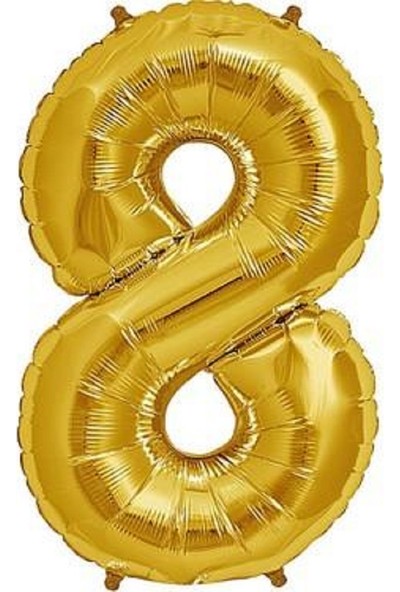Hediyeconcepti Şekilli Supershape Gold Rakam Folyo Balon 8 Numara Hediyeconcepti Şekilli Supershape Gold Rakam Folyo Balon 8 Numara