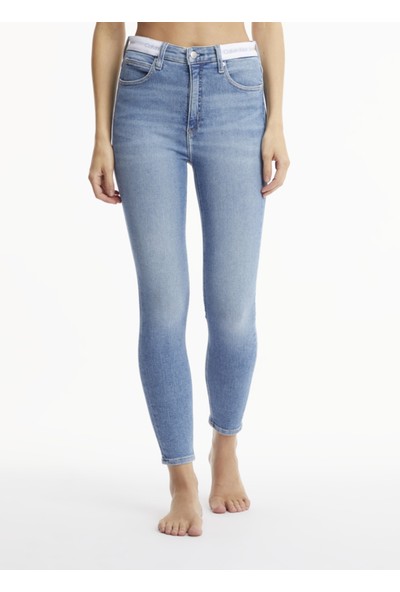 Calvin Klein Yüksek Bel Dar Paça Skinny Fit Mavi Kadın Denim Pantolon J20J2193211AA Mavi Denim Pantolon Calvin Klein Yüksek Bel Dar Paça Skinny Fit Mavi Kadın Denim Pantolon J20J2193211AA Mavi Denim Pantolon