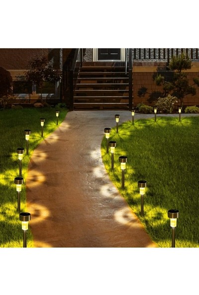 Tuğra E-Ticaret Gün Işığı Sarı Ledli Solar Güneş Enerjili Bahçe Lambası 10 Lu Set Metal Gövdeli Tuğra E-Ticaret Gün Işığı Sarı Ledli Solar Güneş Enerjili Bahçe Lambası 10 Lu Set Metal Gövdeli