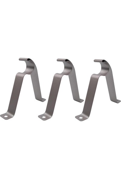 Ayarlanabilir Perde Çubuk Braketleri Metal R-Şekil Çubuk Sahipleri Ev Organizatör 22MM Gri Ayarlanabilir Perde Çubuk Braketleri Metal R-Şekil Çubuk Sahipleri Ev Organizatör 22MM Gri
