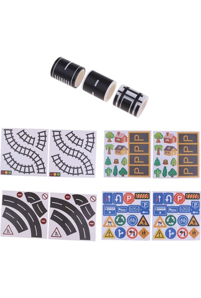 Yol Otopark Çıkartmaları Araba Otobüs Trafik Tabelası Çocuklar Için Araba Oyuncak Yol Otopark Çıkartmaları Araba Otobüs Trafik Tabelası Çocuklar Için Araba Oyuncak