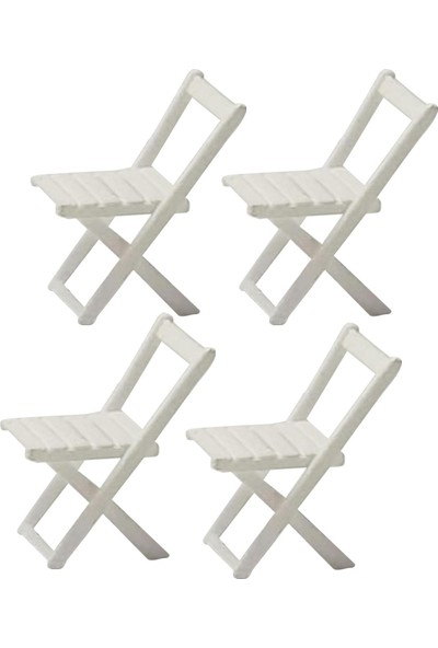 4 Adet 1/64 Karakter Mini Reçine Sandalyeleri Bina 4 Adet 1/64 Karakter Mini Reçine Sandalyeleri Bina