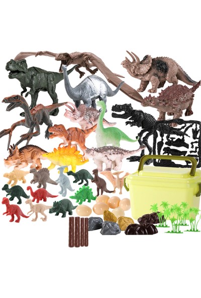 46 Dinozor Model Oyuncak Seti Dinozor Krallığı Öğrenme Hayvan Figürleri 46 Dinozor Model Oyuncak Seti Dinozor Krallığı Öğrenme Hayvan Figürleri