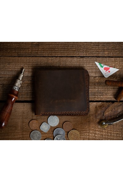 BTN Leather Deri Erkek Cüzdan Tamamen El Yapımı