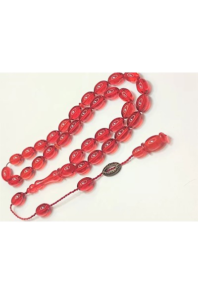 İskeçe Tesbih Darabacı Abdullah Usta Işi Imzalı Mühürlü Ateş Kehribar Tesbih İskeçe Tesbih Darabacı Abdullah Usta Işi Imzalı Mühürlü Ateş Kehribar Tesbih