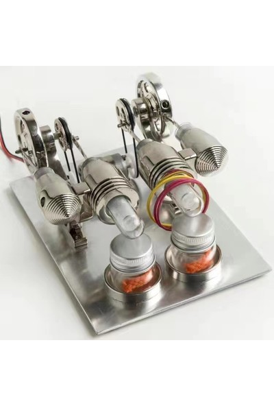 Qiruich Çocuklar İçin Stirling Motor Isı Güç Jeneratörü Modülü - Gümüş (Yurt Dışından) Qiruich Çocuklar İçin Stirling Motor Isı Güç Jeneratörü Modülü - Gümüş (Yurt Dışından)
