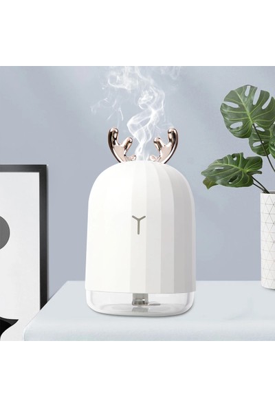 Lisa Butik Hava Nemlendirici Buhar Makinası LED Işıklı Nemlendirici Geyik Model