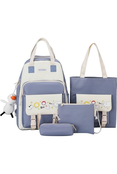 FIY Sırt Çantası Tüm Maç Öğrenci Okul Çantası Aşınmaya Dayanıklı Sırt Çantası Seti Açık Seyahat Çantası 4 Adet FIY Sırt Çantası Tüm Maç Öğrenci Okul Çantası Aşınmaya Dayanıklı Sırt Çantası Seti Açık Seyahat Çantası 4 Adet