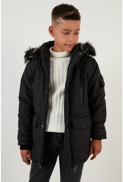 Lela Içi Peluş Astarlı Çıkarılabilir Kapüşonlu Cepli Kışlık Mont Erkek Çocuk Mont 5760019 Lela Içi Peluş Astarlı Çıkarılabilir Kapüşonlu Cepli Kışlık Mont Erkek Çocuk Mont 5760019