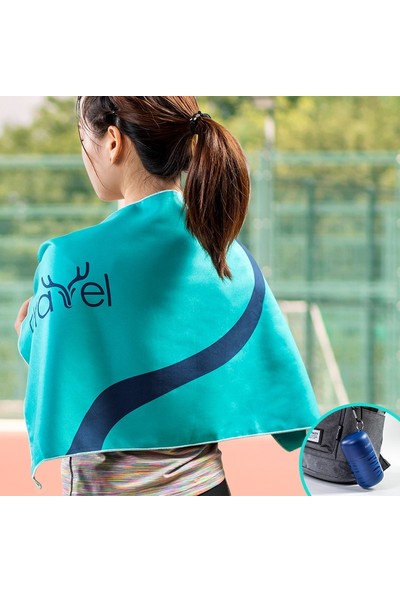 Etravel Özel Taşıma Çantalı Mikrofiber Çok Amaçlı Havlu Seyahat ve Plaj Havlusu Büyük Boy 60 x 120
