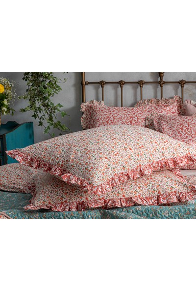 English Home Floweret Pamuklu 2'li Yastık Kılıfı 50X70 cm Amber Pembe English Home Floweret Pamuklu 2'li Yastık Kılıfı 50X70 cm Amber Pembe