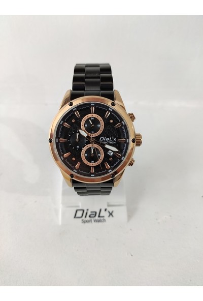 Dial'x Multifunctıon Erkek Kol Saati Rose Gold - Siyah Dial'x Multifunctıon Erkek Kol Saati Rose Gold - Siyah