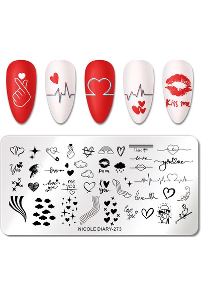 Nıcole Dıary Baskı Desen Plakası
