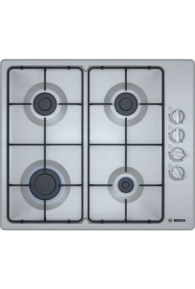Bosch PBP6C5B82O Inox Ankastre Ocak - Doğalgazlı Bosch PBP6C5B82O Inox Ankastre Ocak - Doğalgazlı