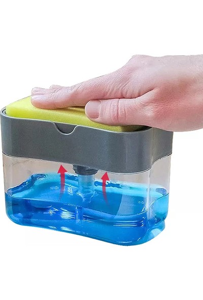Karas Bulaşık Süngerlik ve Deterjanlık Pompalı 380 ml + Sünger Karas Bulaşık Süngerlik ve Deterjanlık Pompalı 380 ml + Sünger