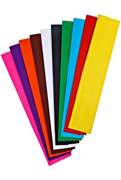 Cmk Krapon Kağıdı Karışık Renkli 50 x 200 cm 10'lu Paket Cmk Krapon Kağıdı Karışık Renkli 50 x 200 cm 10'lu Paket