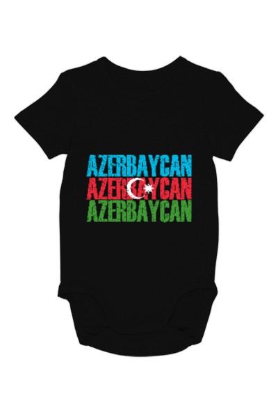 Tisho Azerbaycan Bayrağı,Azerbaycan Logosu Bebek Zıbını