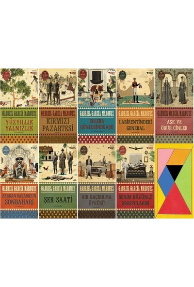 Gabriel Garcia Marquez Roman 9 Kitap Set + Tangram