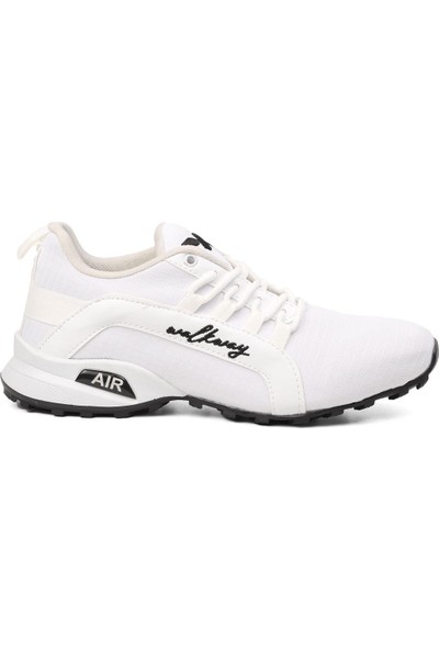 Walkway Beyaz-Siyah Fileli Erkek Spor Ayakkabı
