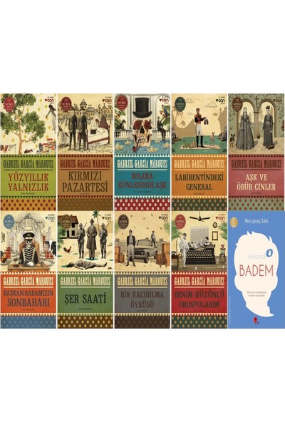 Gabriel Garcia Marquez Roman 9 Kitap Set + Badem Kitabı Gabriel Garcia Marquez Roman 9 Kitap Set + Badem Kitabı